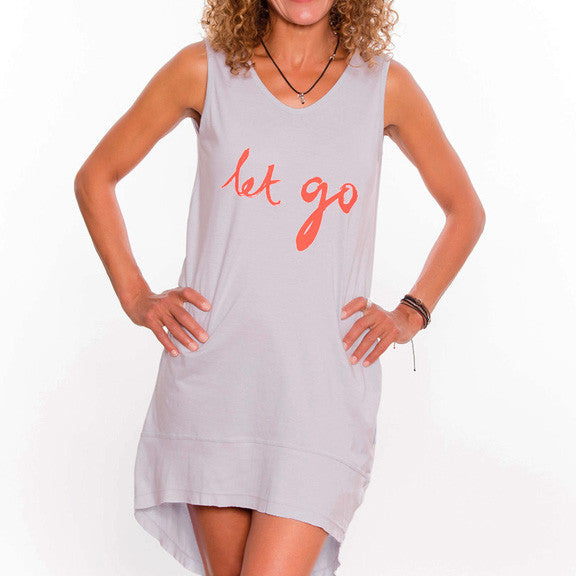 Let Go Women's Organic Cotton Sleeveless Tunic Dress | Lovbird Design ...